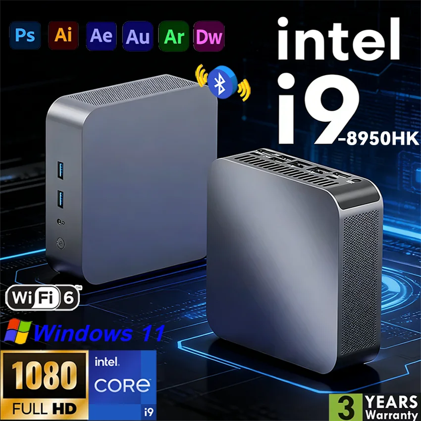 NIEUWE Intel Core i9 8950HK 16GB RAM 1/2TB SSD Bluetooth 5.2 WiFi6 ...