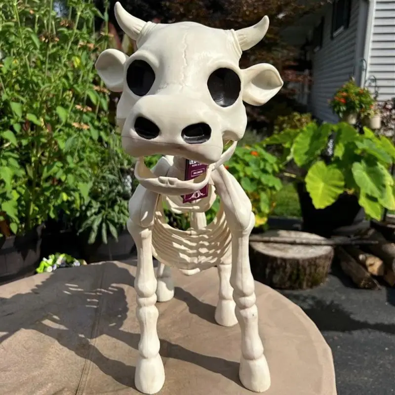 New-Halloween-Cow-Horse-Skeleton-Tricky-Graveyard-Resin-Cow-Skull ...