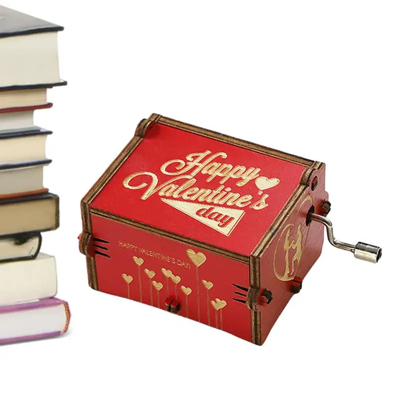 Engraved-Music-Box-Red-Hand-Cranked-Engraved-Small-Musical-Boxes ...