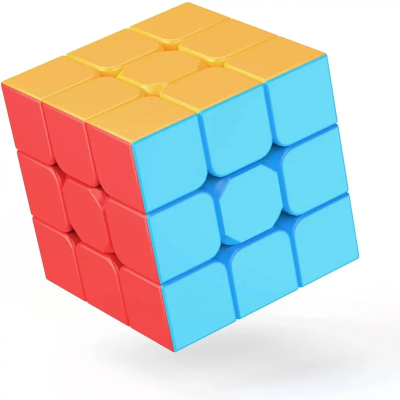 Six-Colors-Speed-Cube-3x3x3-Stickerless-Turning-Speedly-Smoothly-Magic ...