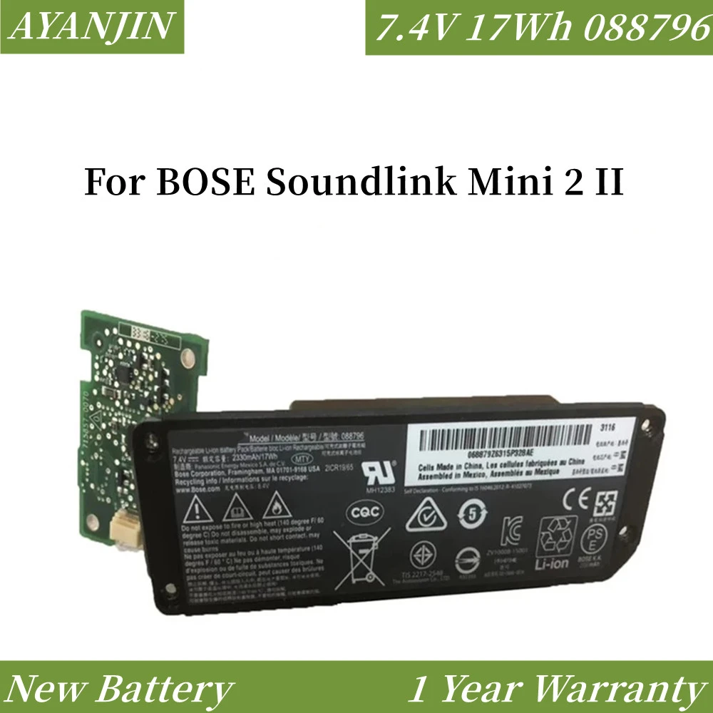 New 7.4v 17wh 2330mah 088796 088789 Battery For Bose Soundlink Mini 2 ...