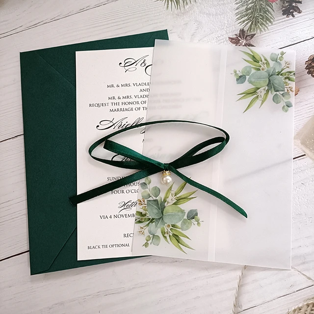 Party Invitations With Ribbon