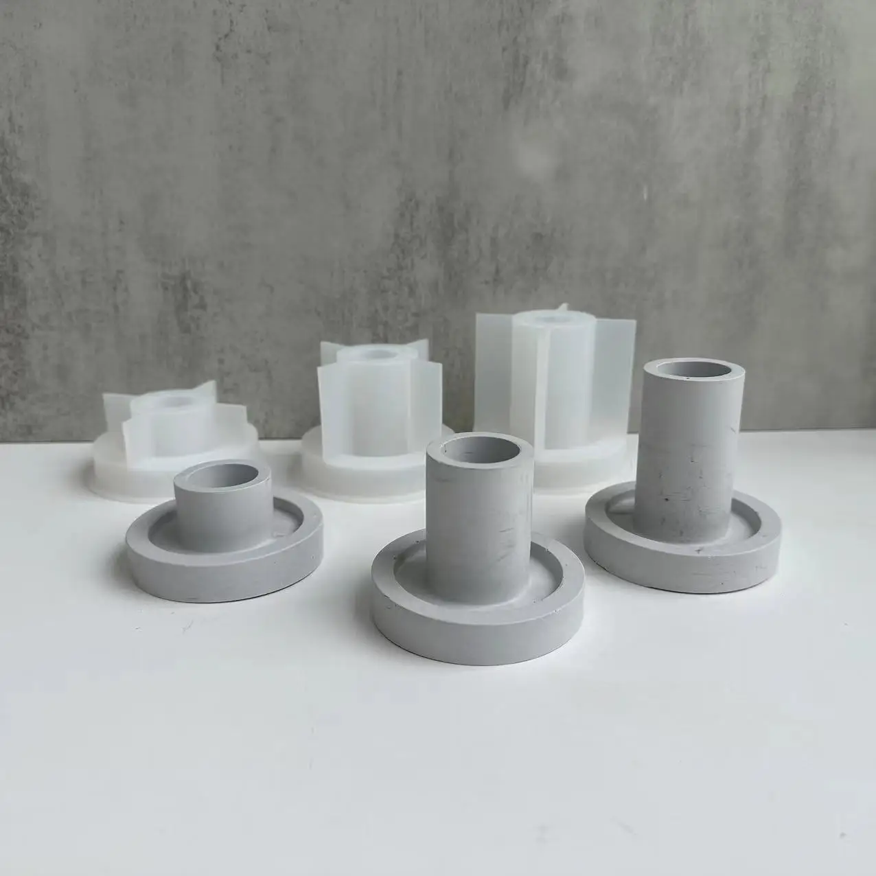 Candle-Holder-Base-Ornament-Silicone-Mold-Round-Small-and-Large-Candle ...