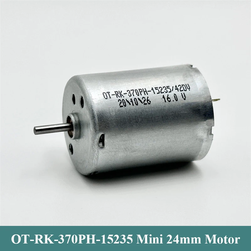 RK 370PH 15235 Motor eléctrico de cepillo de carbono redondo, Micro 370 ...