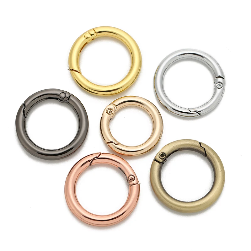 5pcs/lot Out Size 25mm 28mm Rose Gold/gold/bronze Key Chains With ...
