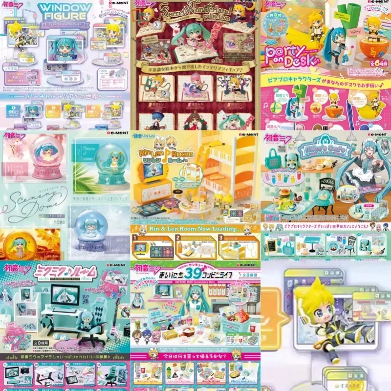 Re-Ment Hatsune Miku Rin Len'S Room Miniature Action Figure Window ...