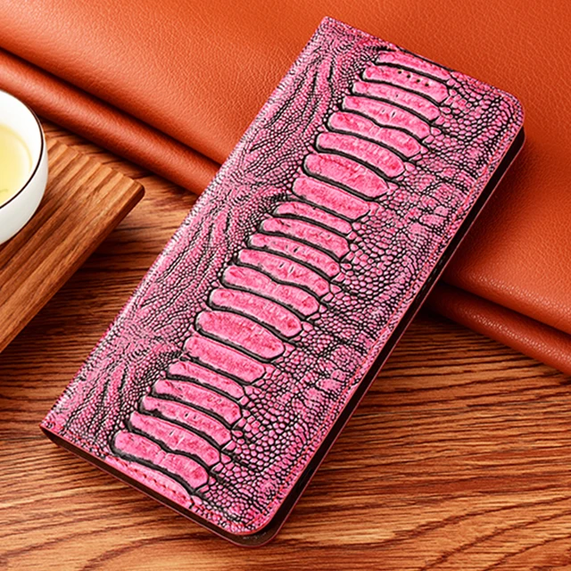 Magnet Leather Genuine Skin Flip Wallet Book Phone Case Cover On For ...