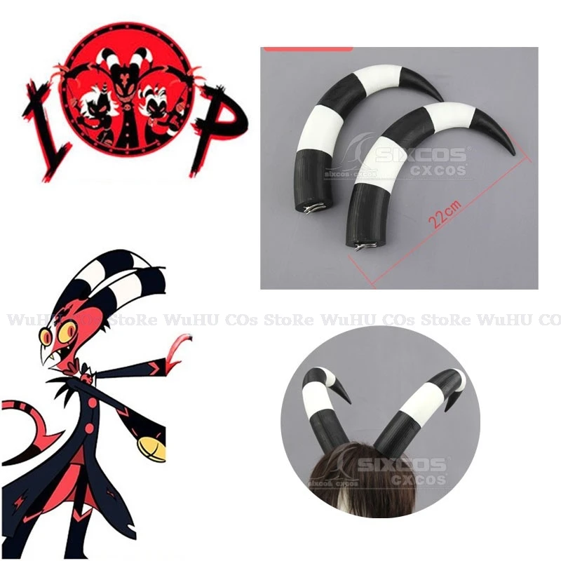 Anime-Helluva-Cosplay-Boss-Blitzo-Cosplay-cuernos-Blitzo-Prop-22cm ...