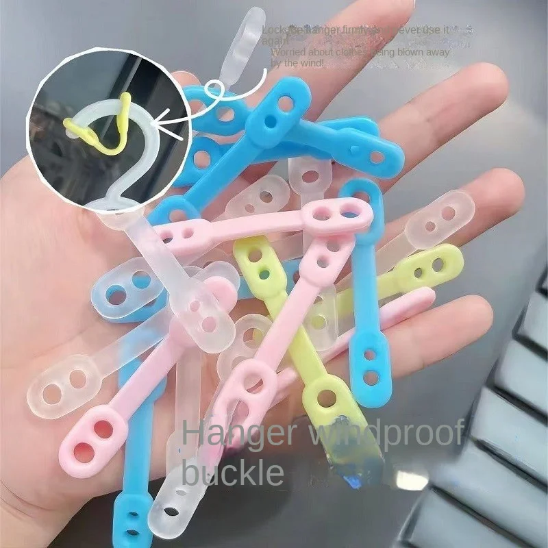 10PCS-Silicone-Clothes-Rack-Windproof-Hook-Windproof-Buckle-Drying-Rod ...