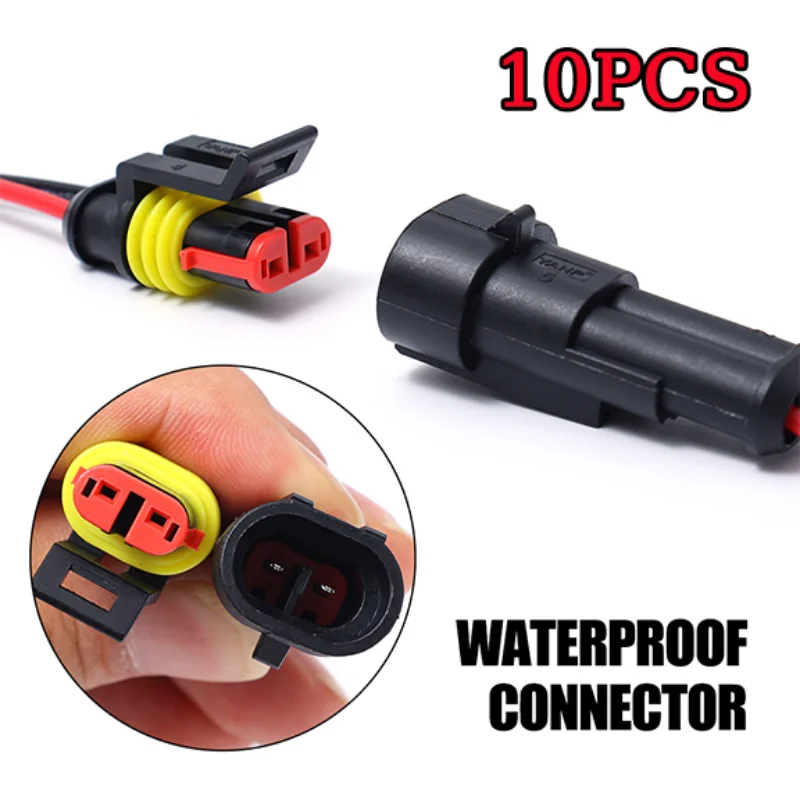 Automotive Wire Connectors 2 Pin Way Waterproof Electrical Connector ...