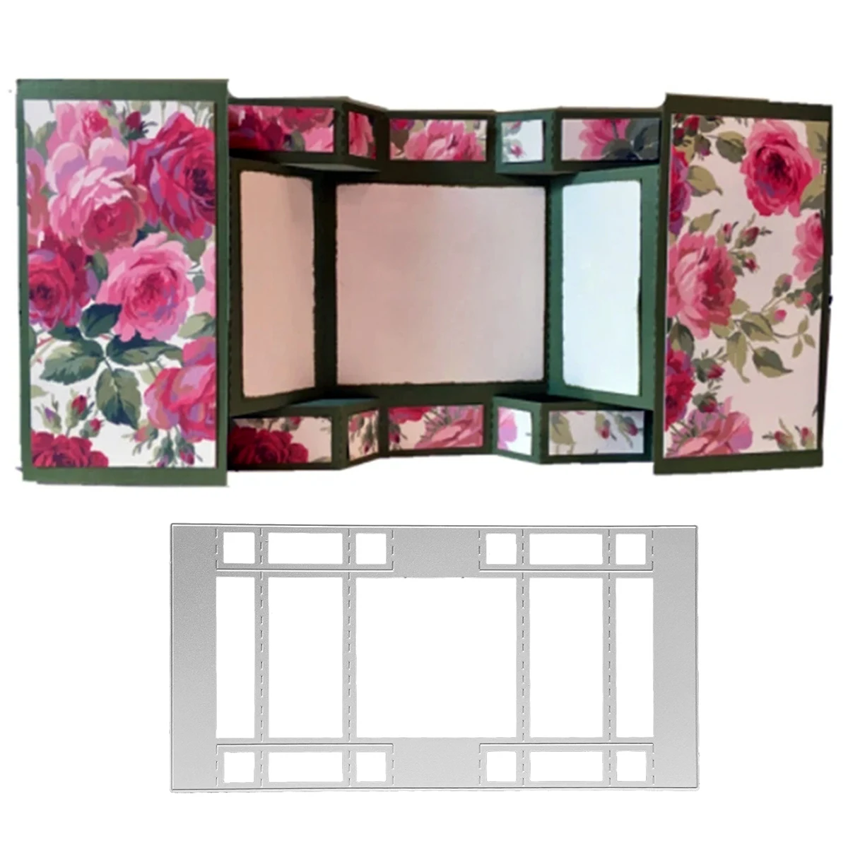 New-Screen-folding-stand-metal-cutting-die-mould-scrapbook-decoration ...