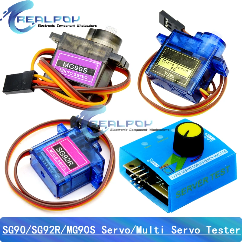 Multi-Servo-Tester-Rc-Mini-Micro-Classic-servos-9g-SG92R-SG90-MG90S-For ...