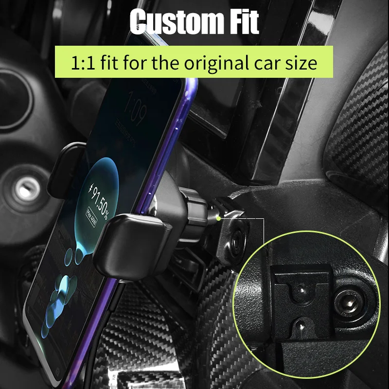 Gravity Auto Phone Car Holder GPS Mount Stand For IPhone Support ...