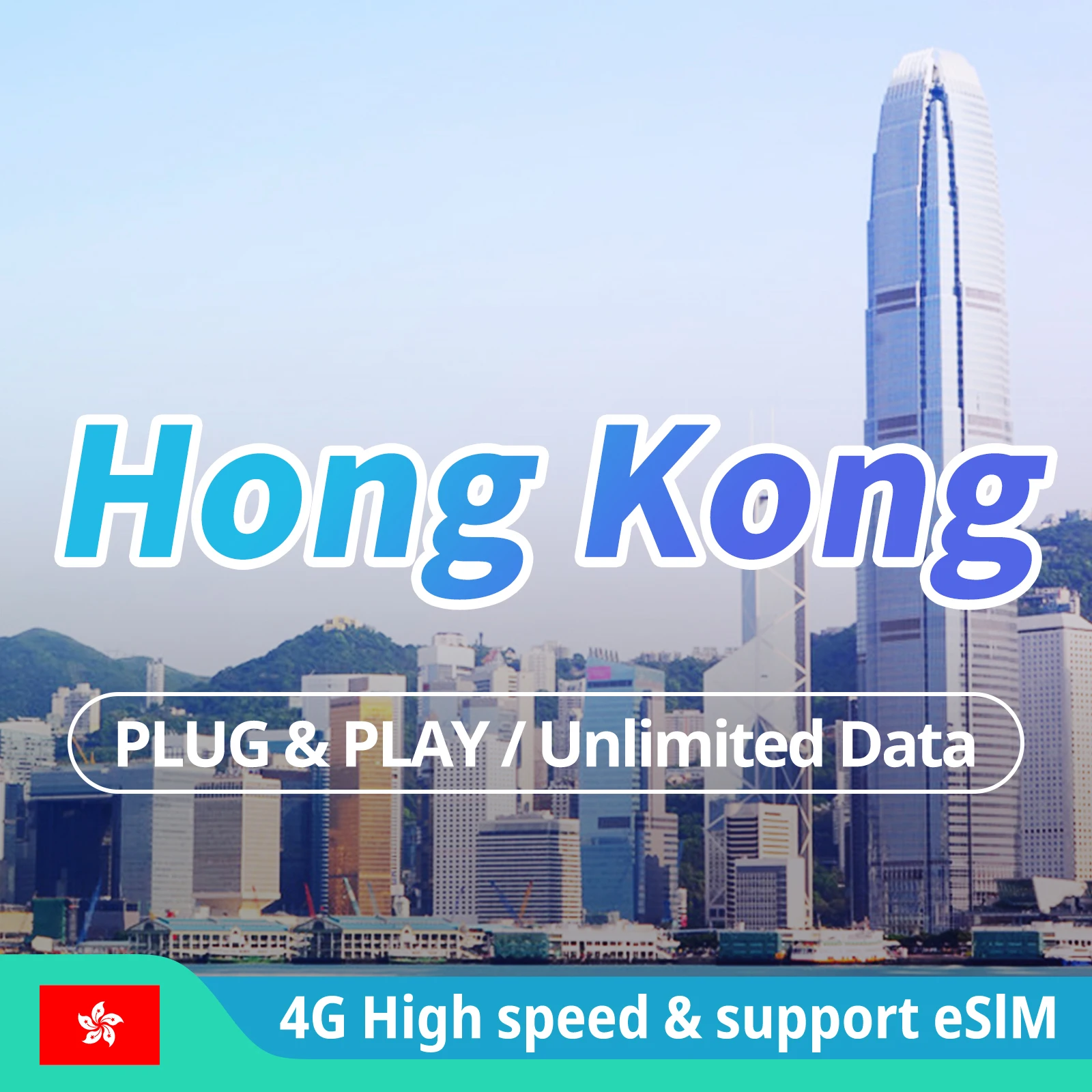 Hong Kong Cartão Pre-Sim para Viagem, Dados Ilimitados, Internet, LTE ...