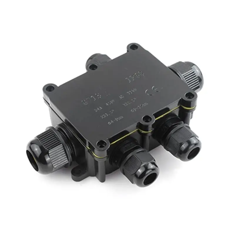 652F Waterproof IP68 External Junction Box 2/3/4/5/6 Way Plug Line ...