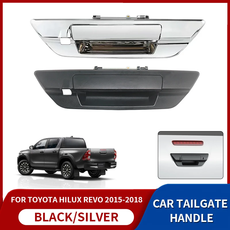 Pickup Tailgate handle with Camera Hole For Toyota HiLux Revo 2015 2016 ...