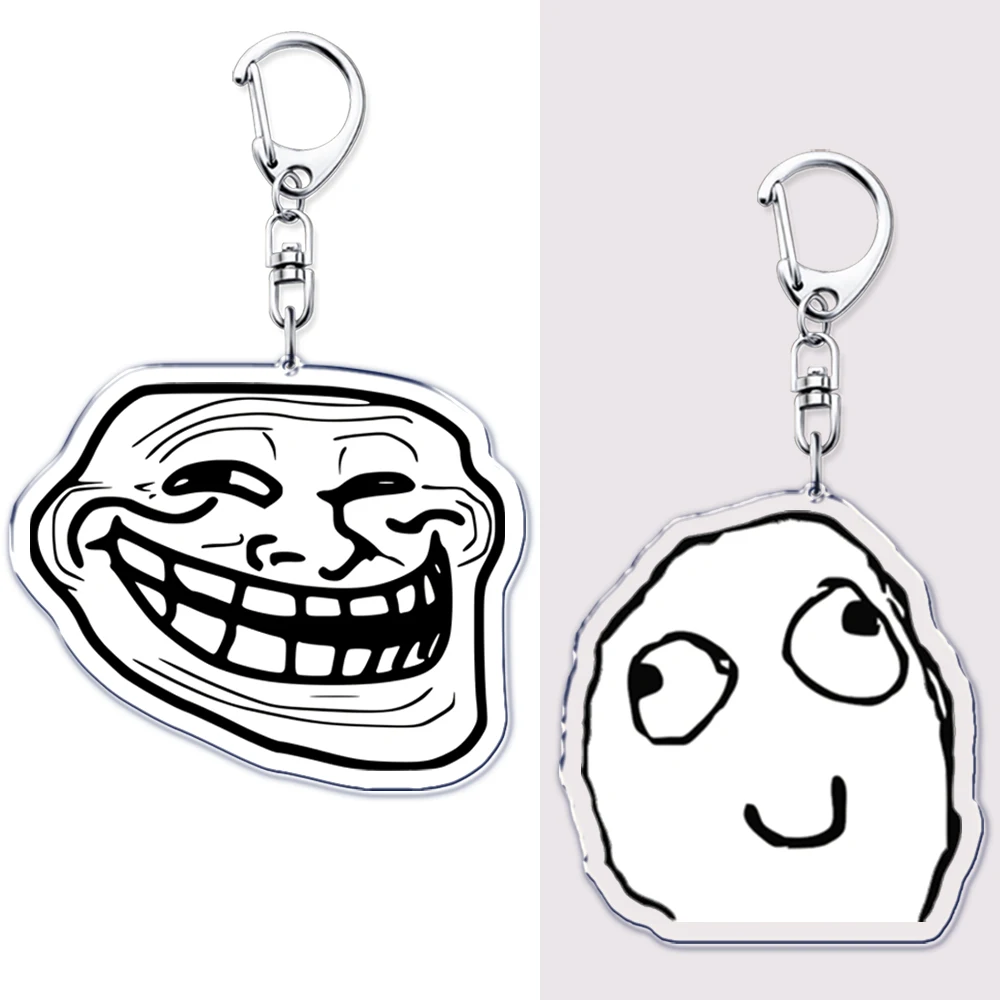 Funny-Troll-Face-Keychain-for-Accessories-Bag-No-Me-Gusta-Rage-Face ...