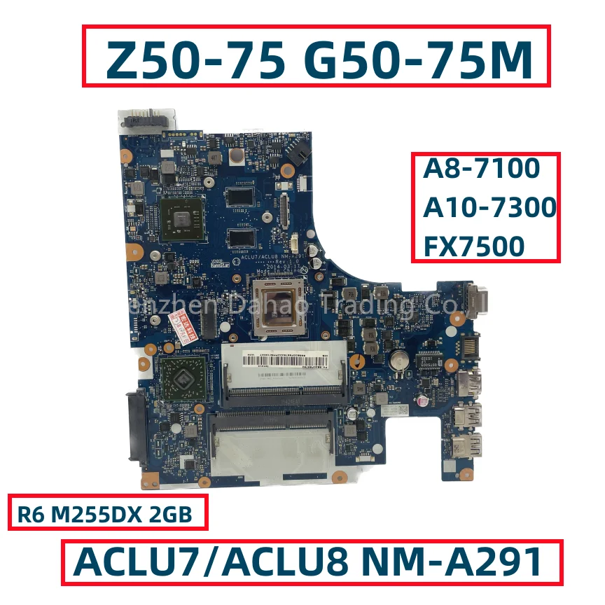 ACLU7-ACLU8-NM-A291-For-Lenovo-Z50-75-G50-75M-Laptop-motherboard-With ...