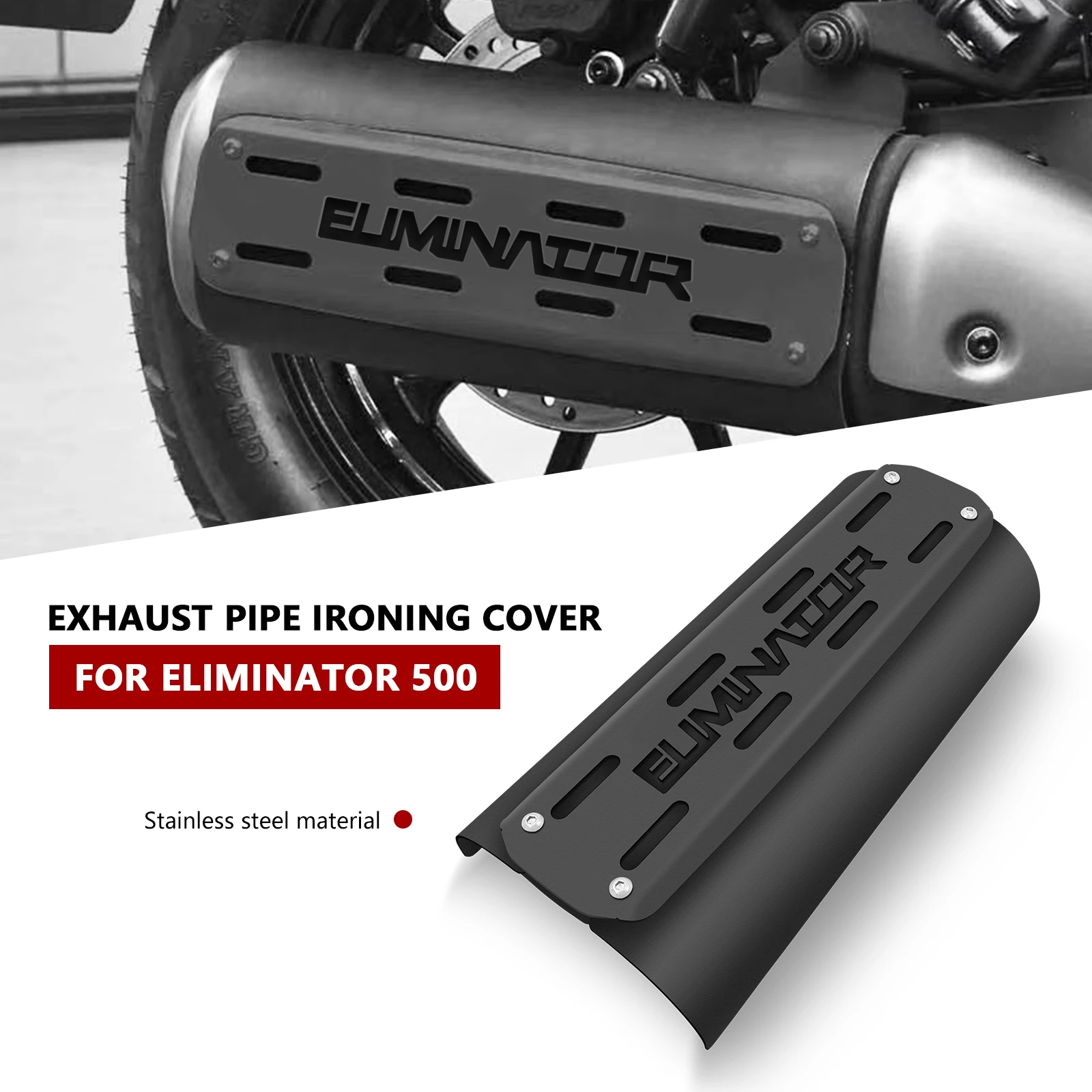 For ELIMINATOR 500 Motorcycle exhaust pipe anti-scald cover decorative ...