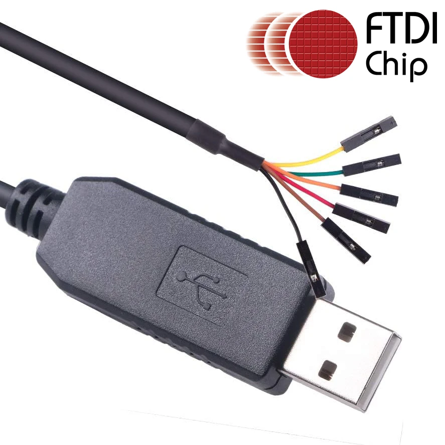 Cabo-USB-para-Serial-Cabe-alho-Dupont-Conversor-UART-FTDI-6-pinos-3-3V ...