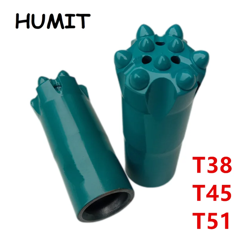 T38 T45 T51 Carbide Parabolic Thread Button Drill Bits Hard Rock Retrac ...