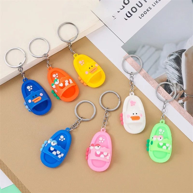 Cute-Animal-Cartoon-3d-Slipper-Sandal-Keyring-Mini-Duck-Shoes-Pendant ...