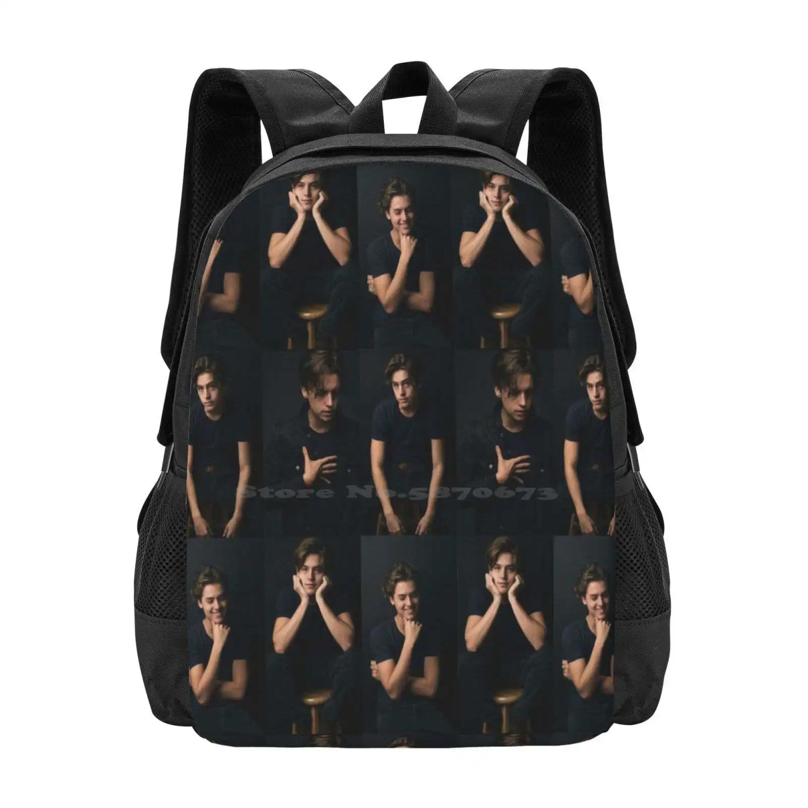 Cole-Sprouse-Pattern-Design-Bag-Student-s-Backpack-Cole-Sprouse-Jughead ...