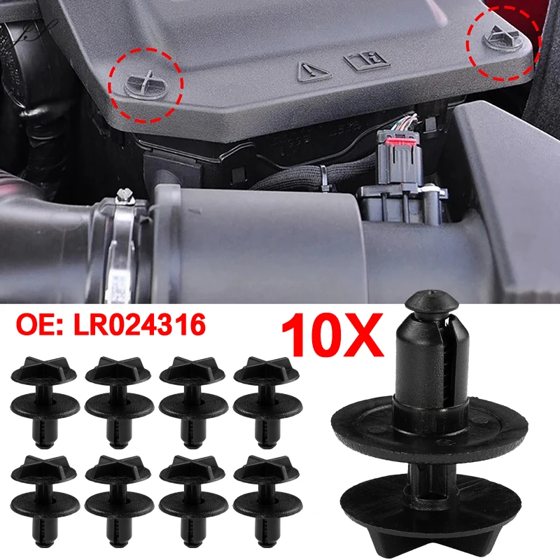10x-Nylon-Battery-Cover-and-Cowl-Panel-Clip-Fasteners-Clips-LR024316 ...