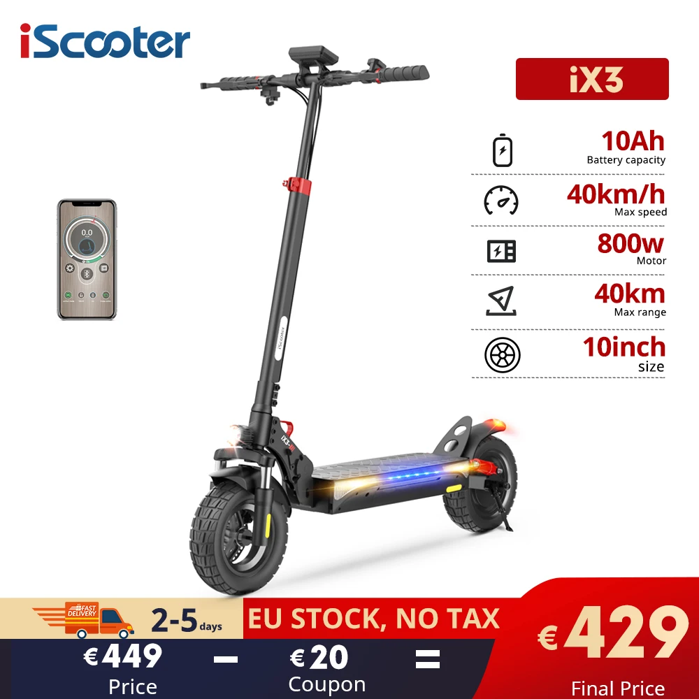iScooter-i9s-IX3-scooter-electric-adults-500W-800W-10AH-e-scooter-10 ...