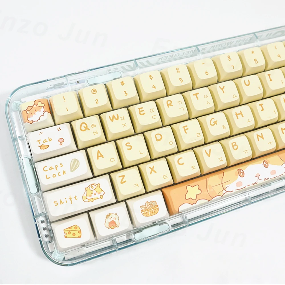 131-keys-Cute-Mouse-Cartoon-Theme-Keycaps-XDA-Profile-Key-caps-English ...