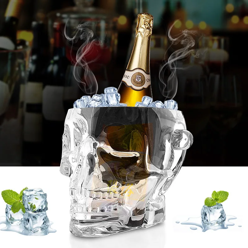 Bar-Skull-Ice-Bucket-Acrylic-Ice-Bucket-Plastic-Household-Wine-Ice ...
