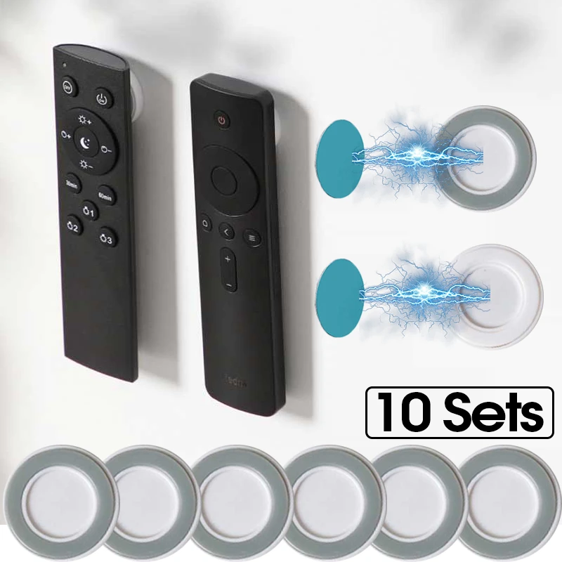 10pcs Wall Mount Magnetic Hooks Anti-Lost Remote Control Magnet Hooks ...