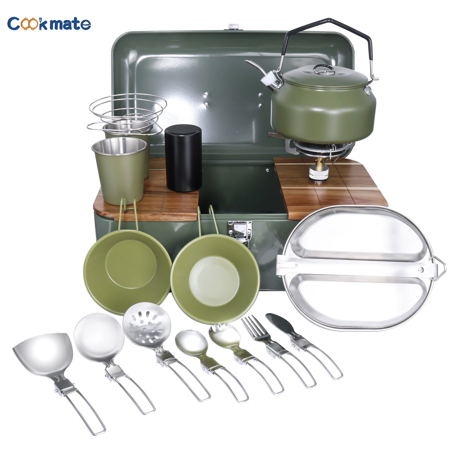 Backpacking-Cookware-Set-with-Mini-firestove-Portable-Outdoor ...