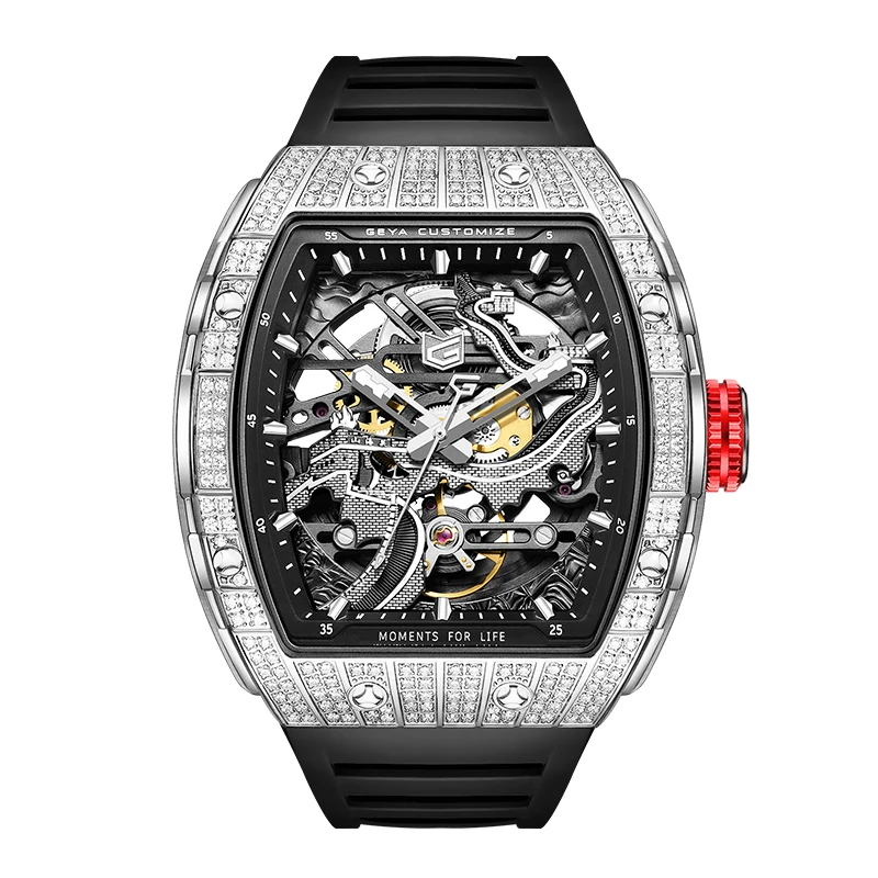 GEYA-Men-Automatic-Watch-46-5mm-Luxury-Tonneau-Mechanical-Wristwatch ...
