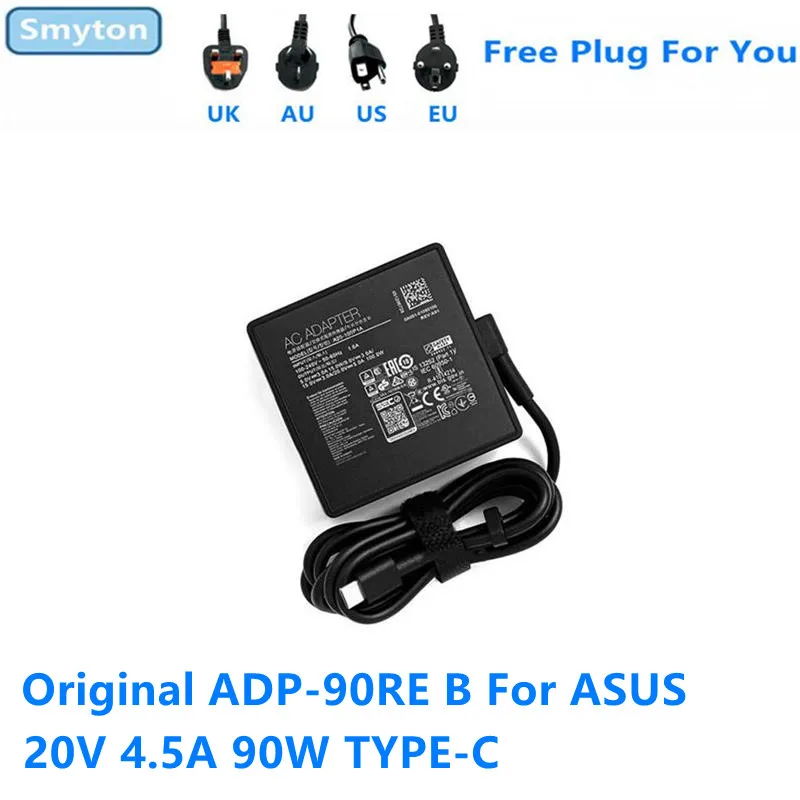 Original 90.0W AC Adapter Charger For ASUS ROG 5V 3A 15W 9V 3A 15V 3A ...