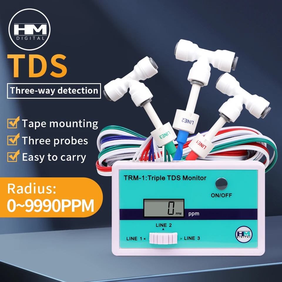 BRS RODI Pressure HM DIGITAL TRM-1 Triple In-Line TDS Monitor With One ...