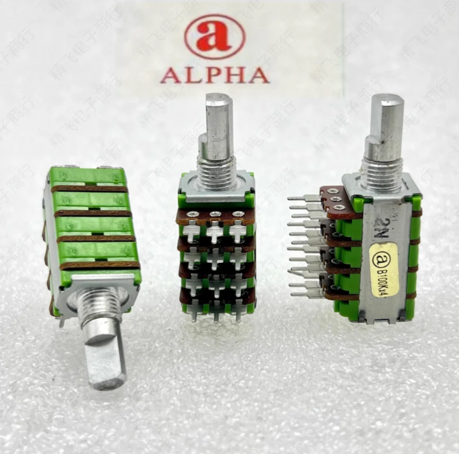 1-pcs-Taiwan-ALPHA-Alpha-RK12-precision-potentiometer-quad-B100K-4 ...