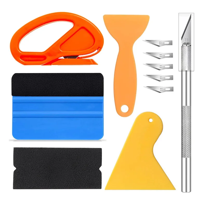 Car Wrapping Tools Kit Vinyl Scraper Cutter Film Squeegee Vinyl ...