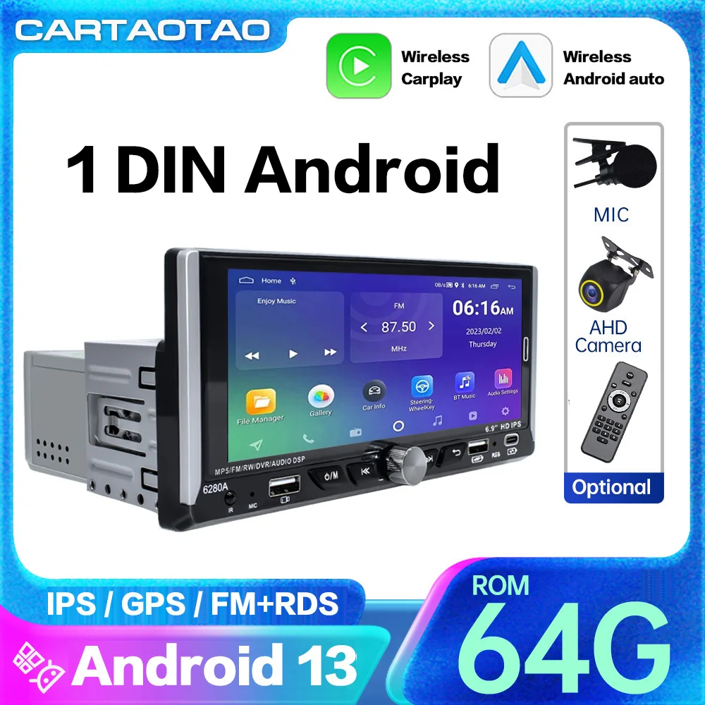 Android-13-Car-Radio-Carplay-Leitor-de-V-deo-Multim-dia-Tela-Sens-vel ...