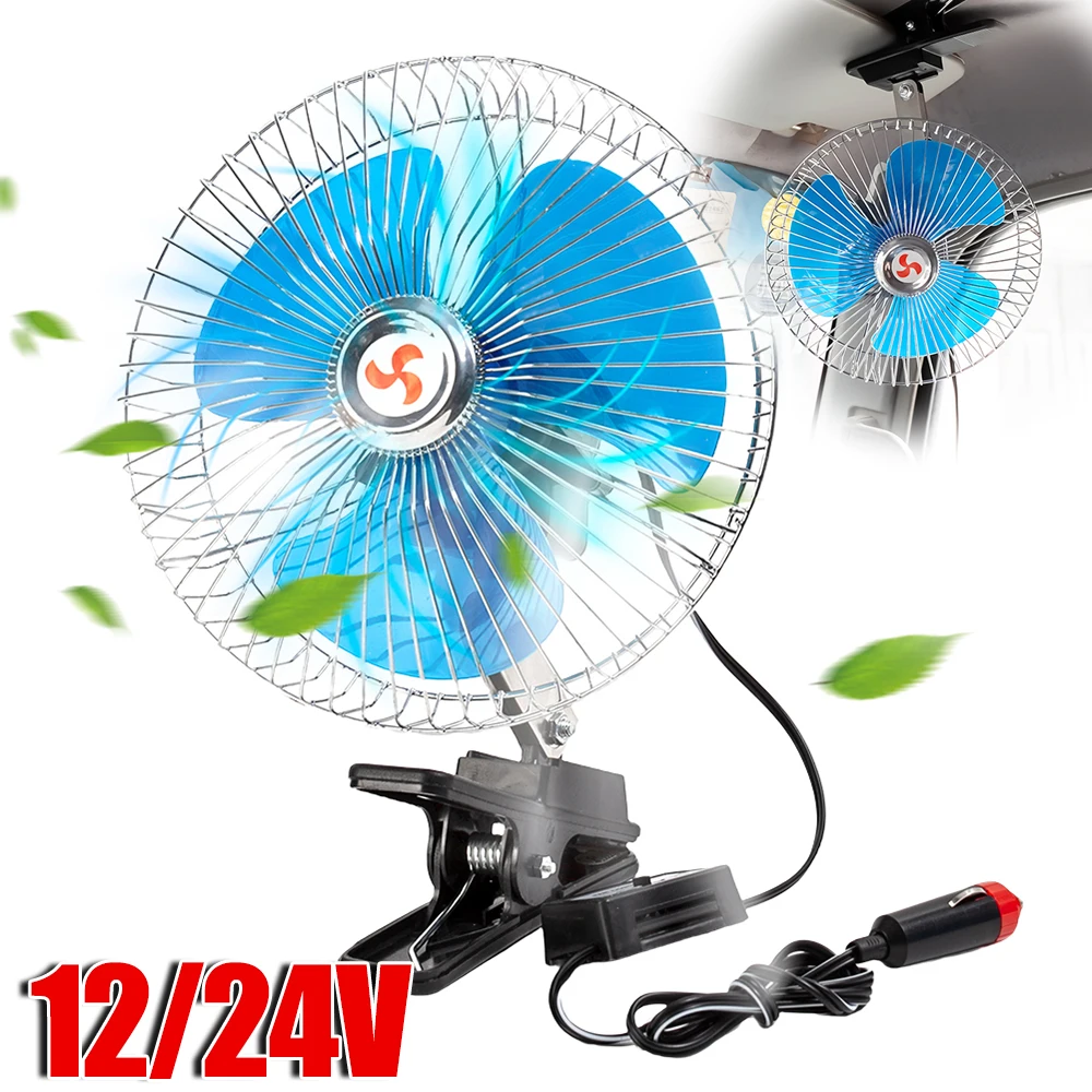 12-24V-Car-Fan-Truck-Vehicle-Clip-On-Fan-Air-Circulator-Ventilator ...
