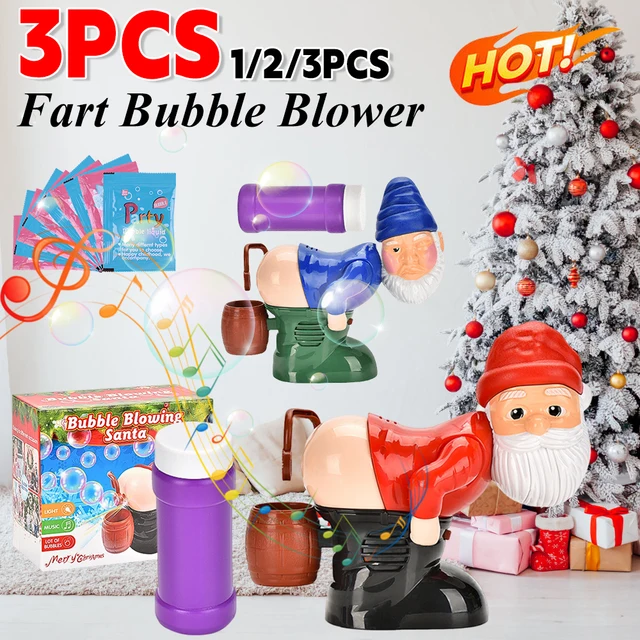 Fart Bubble Blower Santa Claus Fart Bubble Machine For Kids - With ...