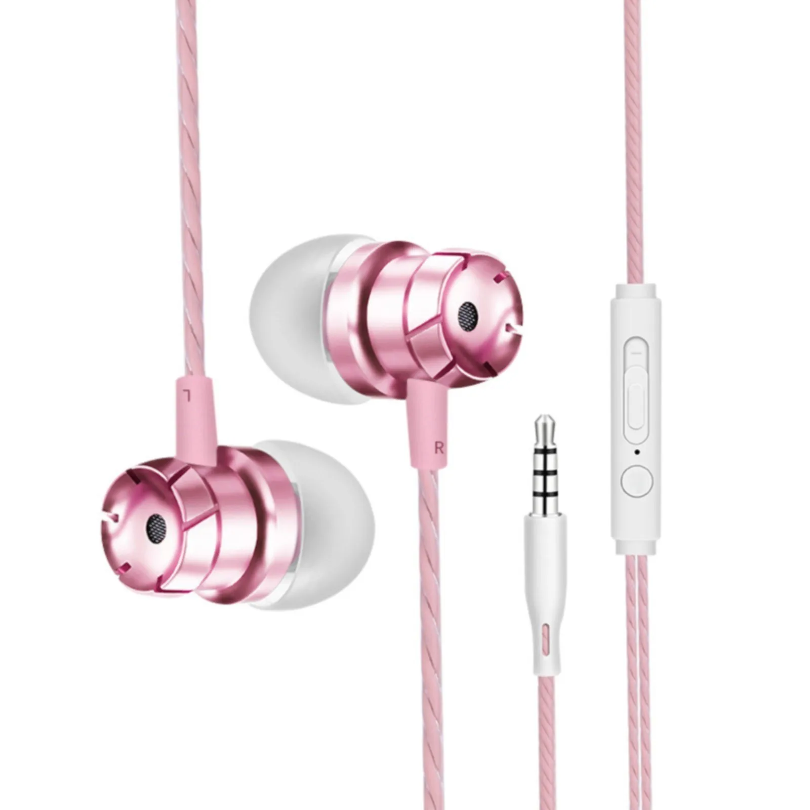 Metal-In-Ear-Headphones-With-Microphone-Bass-3-5mm-Wired-Headphones-For ...