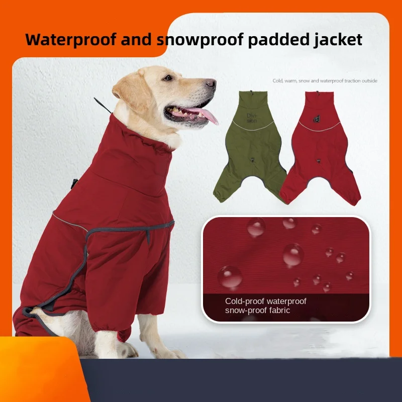 Dog Outdoor Jacket Waterproof Reflective Pet Coat Vest Winter Warm ...