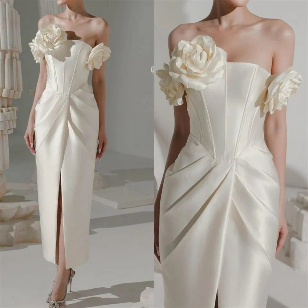 Prom-Dress-Strapless-3D-Flower-Satin-Formal-Occasion-Yipeisha-Evening ...