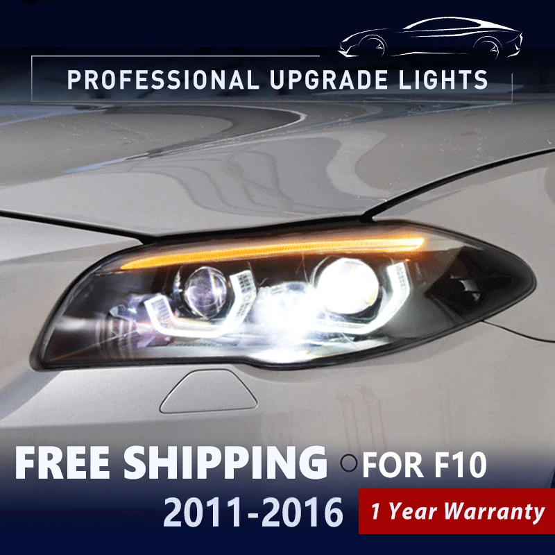 Car-Lights-For-BMW-F10-F18-2011-2017-5-Series-LED-Auto-Headlight ...