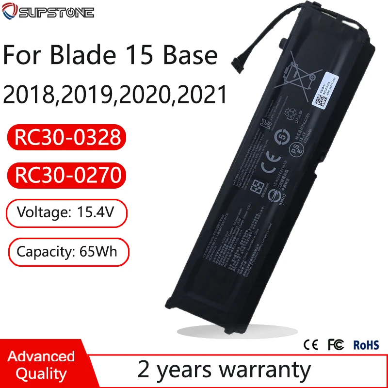 New RC30 0270 RC30 0328 Laptop Battery For Razer Blade 15 BASE 2018 2019 2020 2021 Year,RZ09 ...