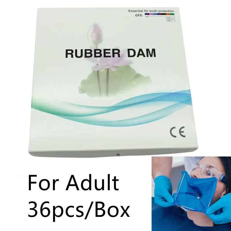 36-Pcs-Dental-Rubber-Dam-Sheet-Natural-Latex-Rubber-barrier-Dams-Black ...