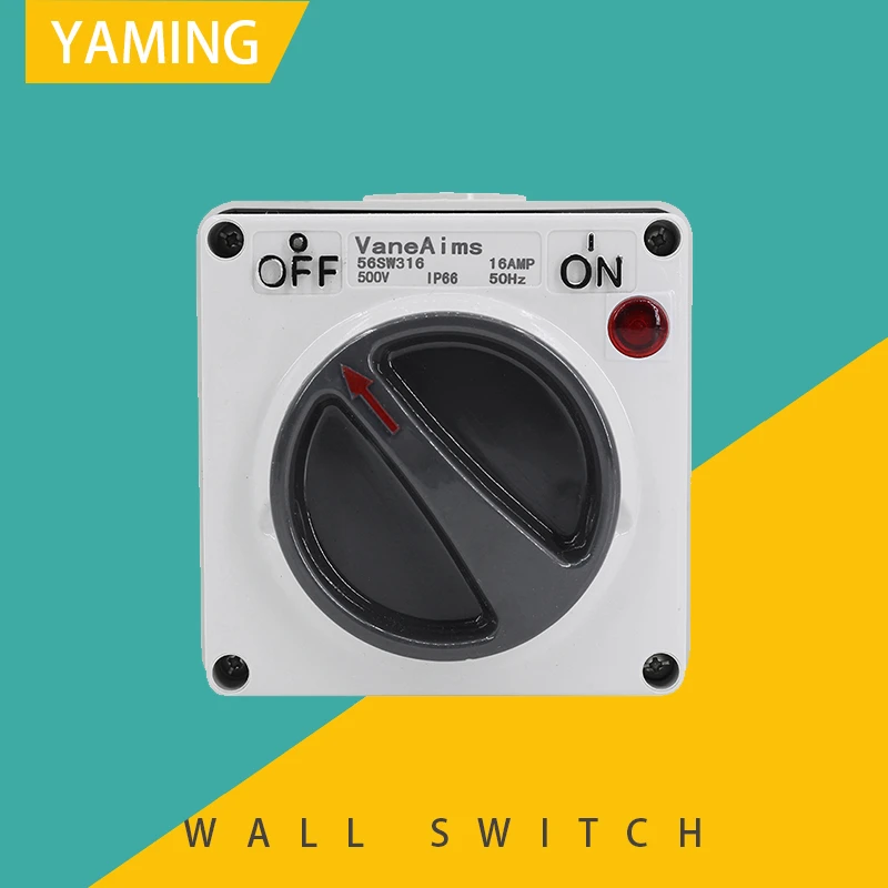 Three-phase-Outdoor-Waterproof-Rotary-Switch-16A-Rainproof-Power-With ...