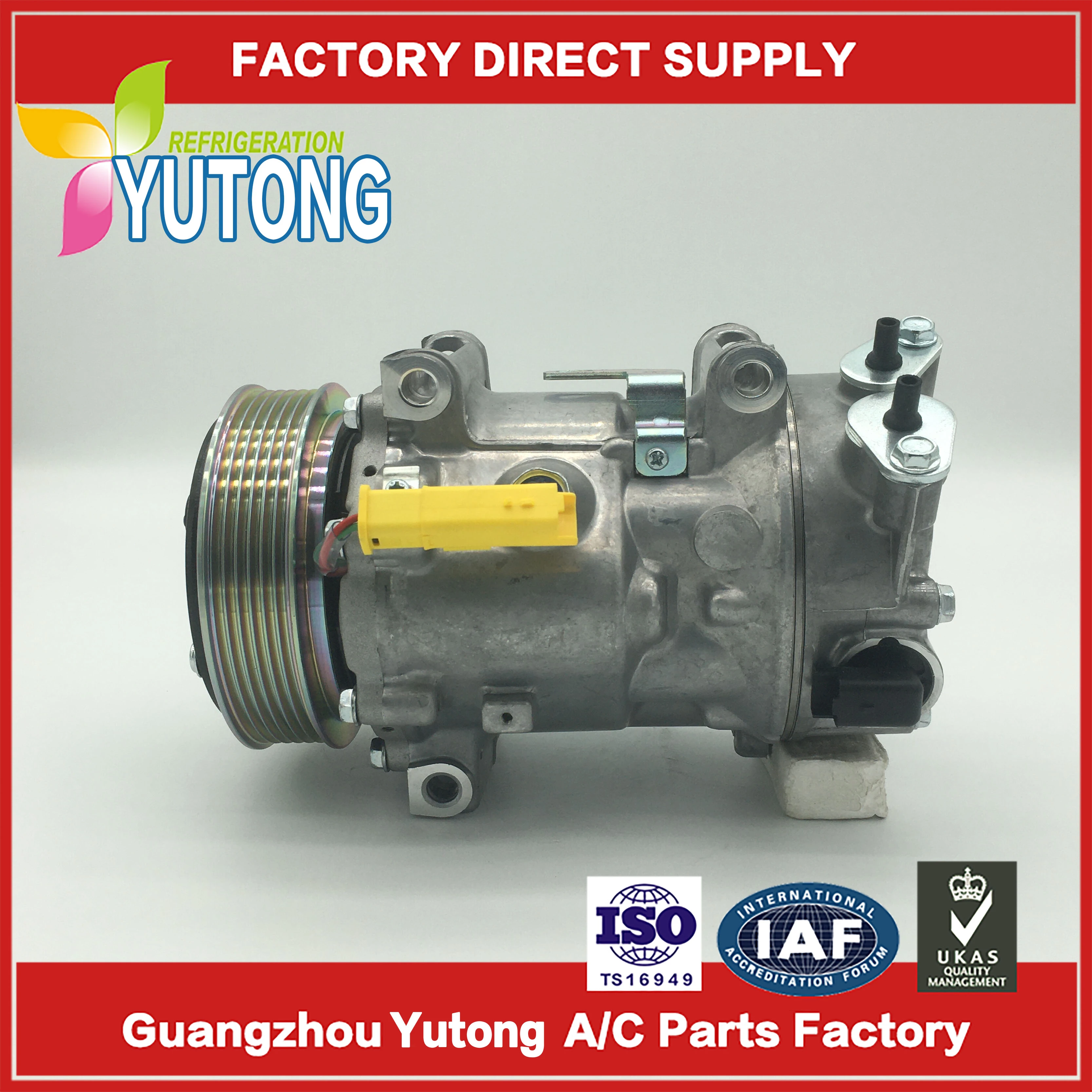 For PEUGEOT 308 AC COMPRESSOR SD7C16 9800839580 9671216780 9659875880 ...