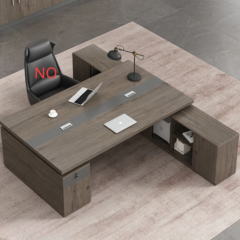 Double-Person-Employee-Office-Desks-Simplicity-Boss-Modern-Combination ...